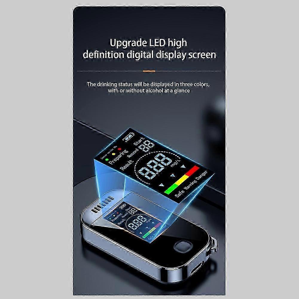 Alcohol Tester Portable High Accuracy Breathalyzer Non-Contacting ...