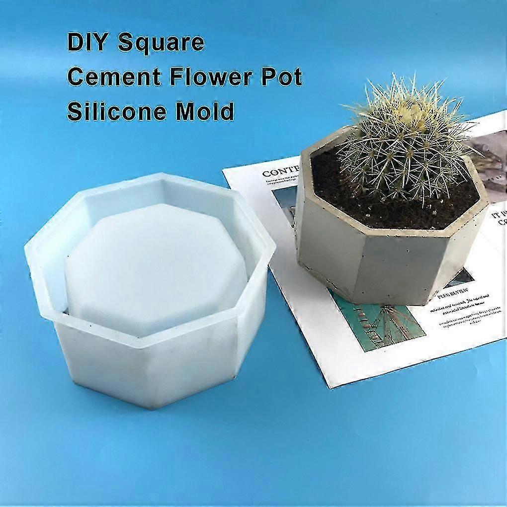 Silicone Planter Molds Succulent Plants Planter Pot Mould Concrete ...