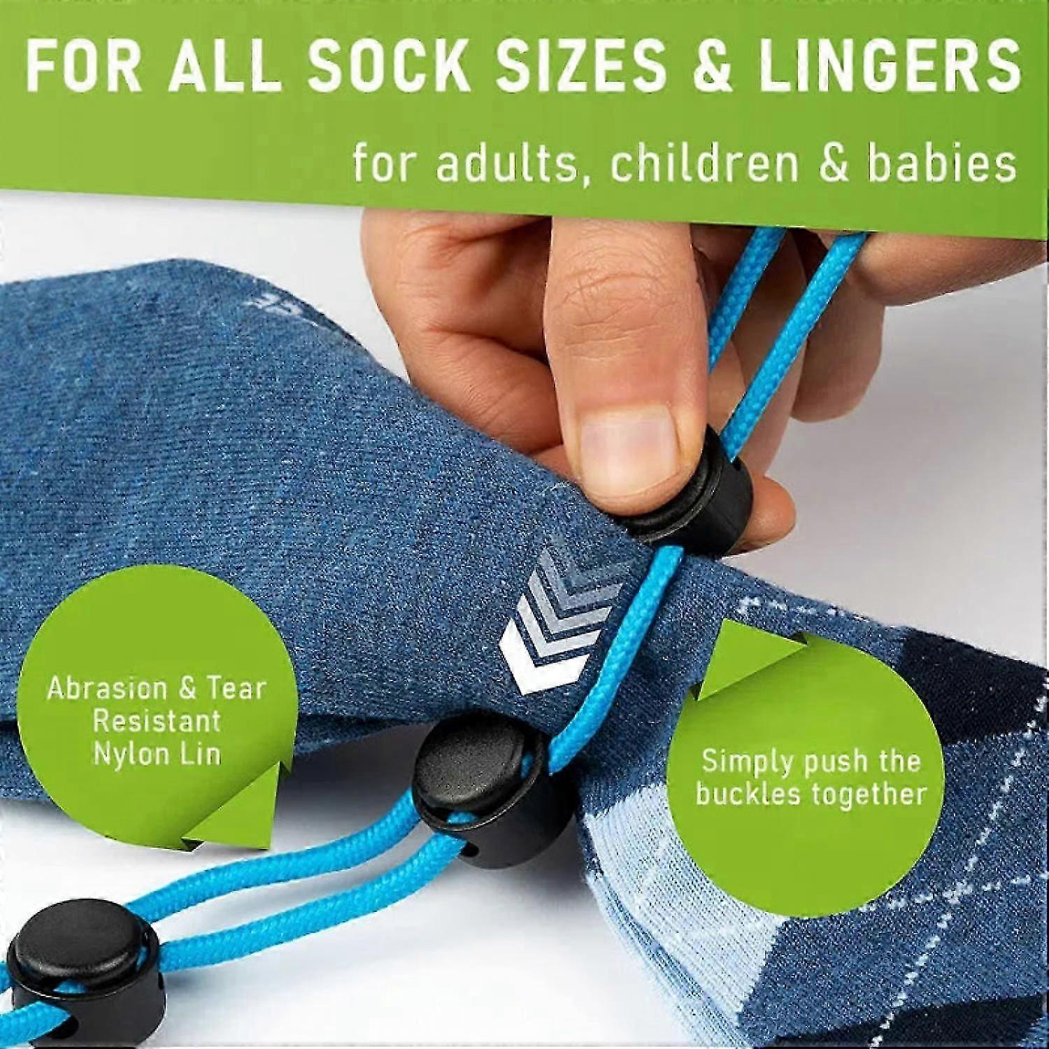 Portable Socks Washing Line Laundry Tool Storage Hanger Nylon Sock ...