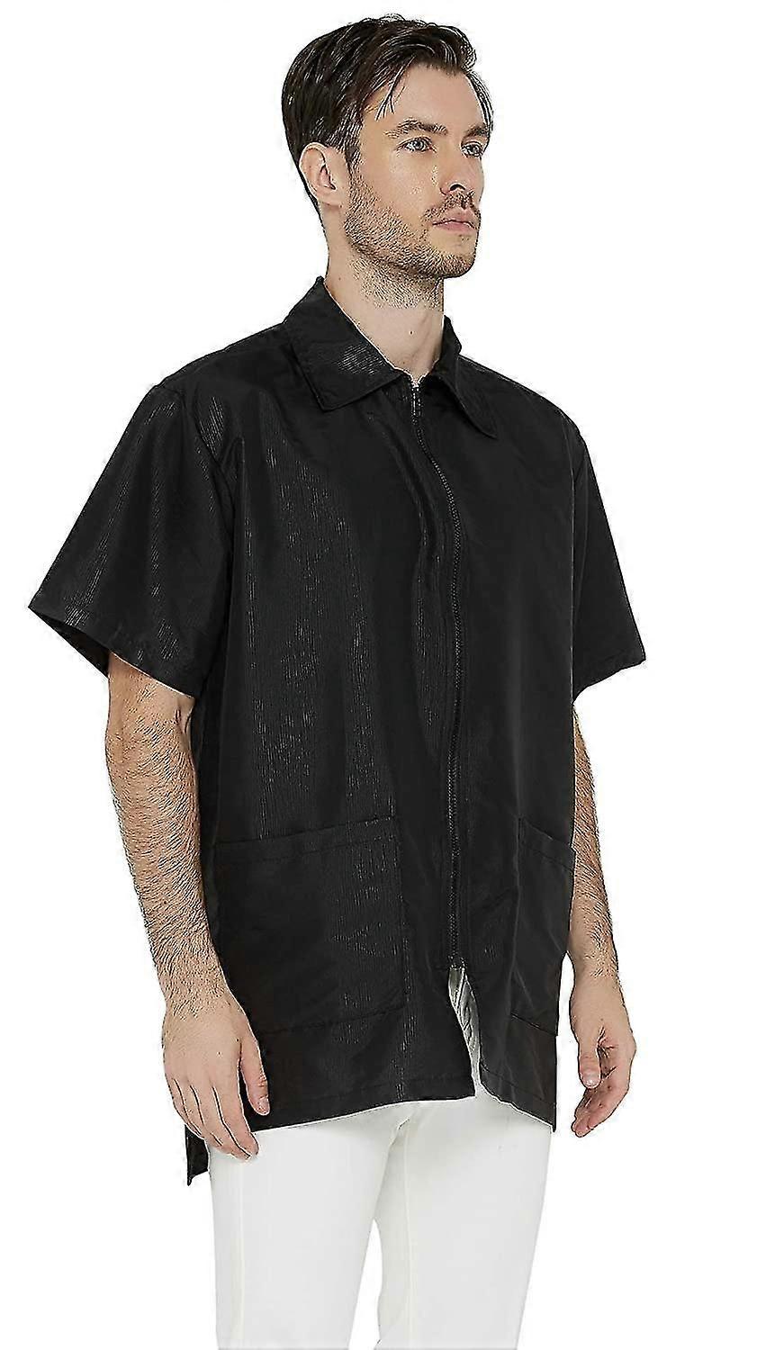 Pet Groomer Jacket with Full Zipper, Pet Showering Smock for Pet ...