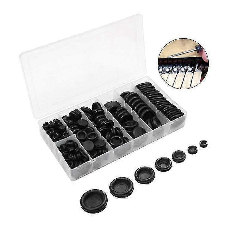 170Pcs 7 Sizes Rubber Grommet Assortment Kit, Firewall Hole Plug Set ...