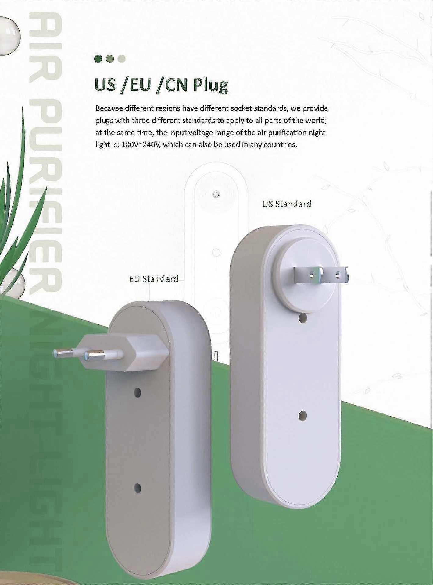 Portable Air Purifier Plug-In Ionizer with HEPA Filter | Fruugo UK