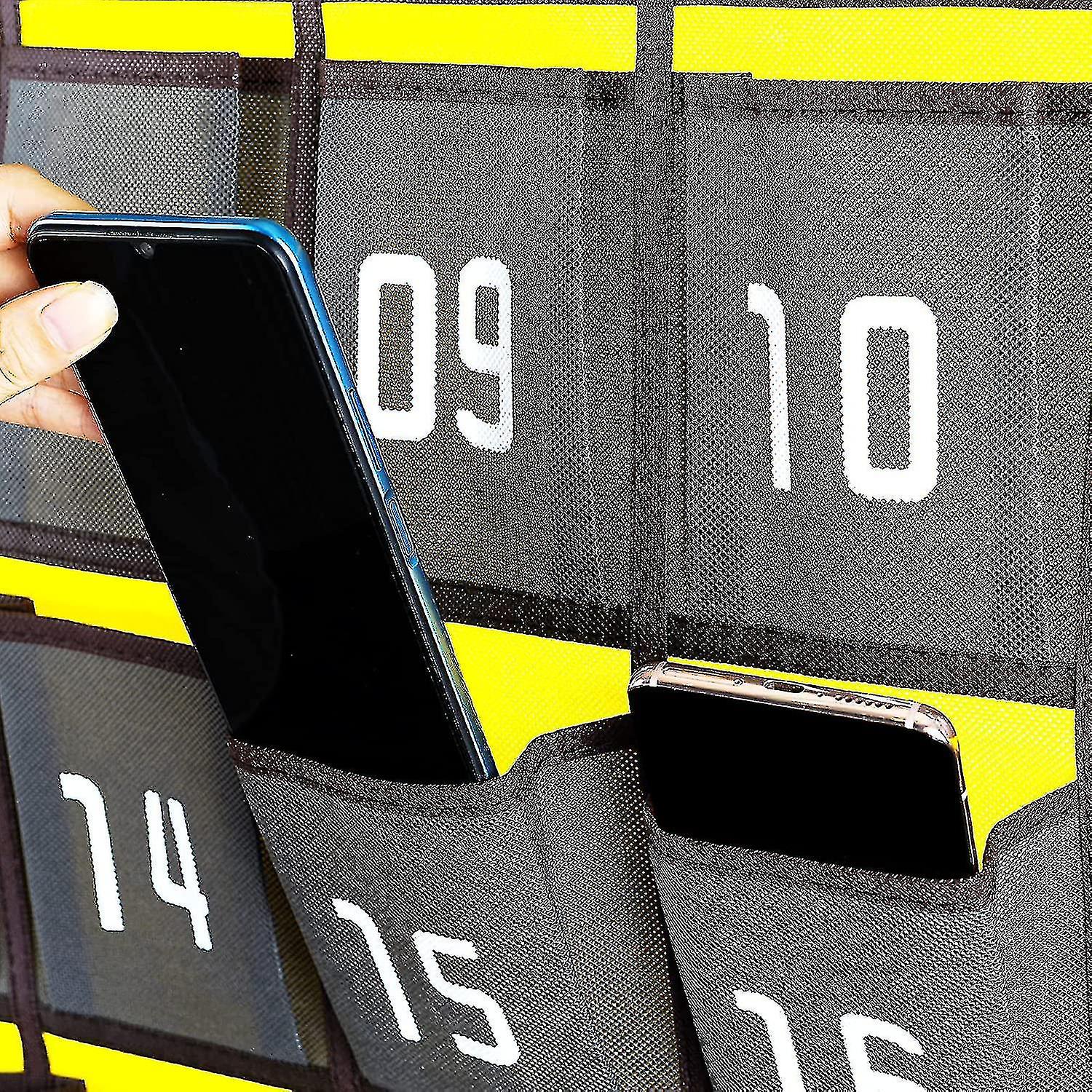 Numbered Classroom Sundries Closet Pocket Chart For Cell Phones Holder ...