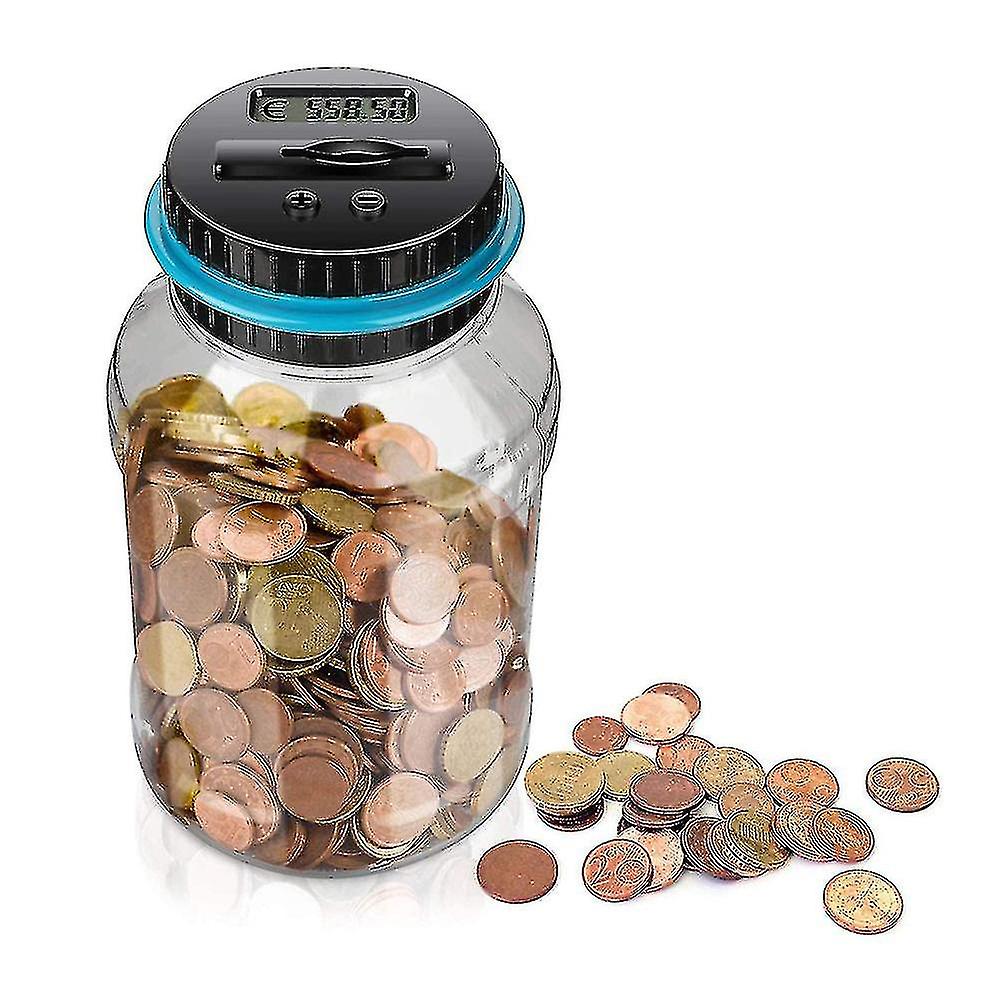 Money Box Bank with LCD Display - Automatic Coin Counter Money Box ...