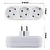 3-way Socket Adapter Wall Plate Socket 3-in-1 Ac Multiple Socket 250v ...