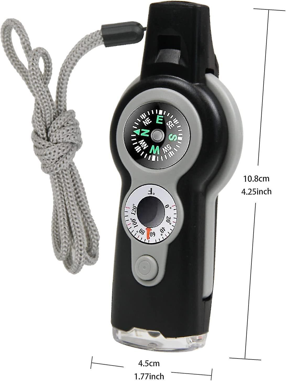 Seven In One Emergency Whistle, Loud And Crisp Whistle, Multi-function ...