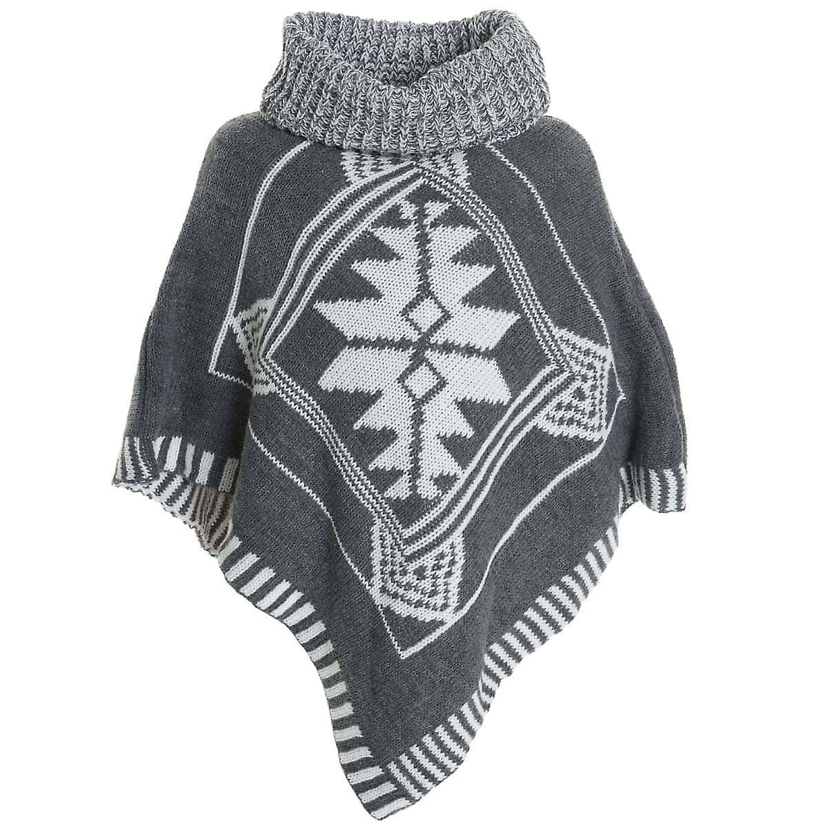 Girl's poncho with shawl collar | Fruugo UK