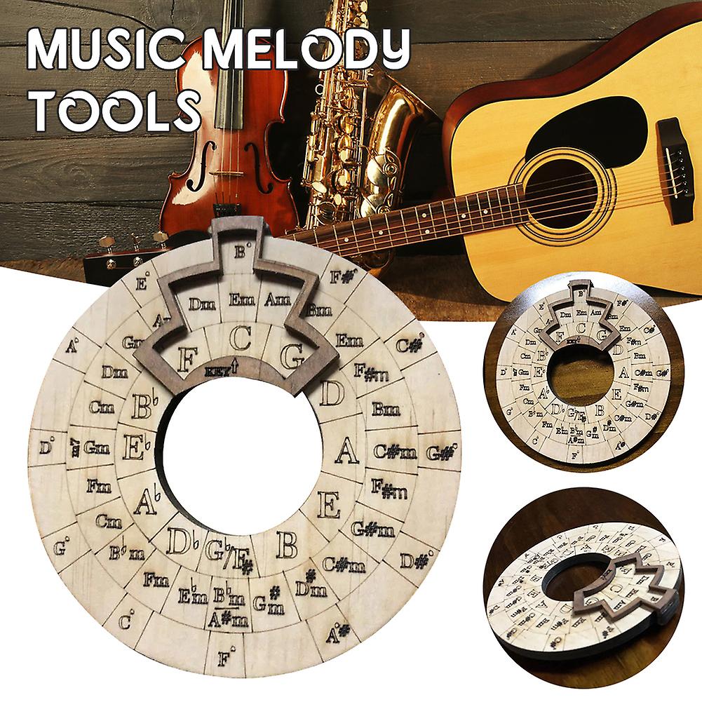 Wooden Melodys Tool with Circle of Fifths Portable Musical Instrument ...