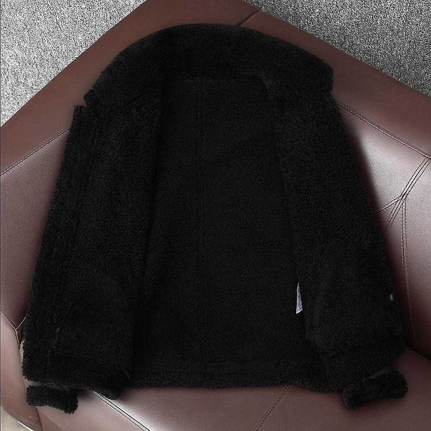 2022 ale Sheepskin Winter Aviator Genuine Leather Jacket en's Bomber ...