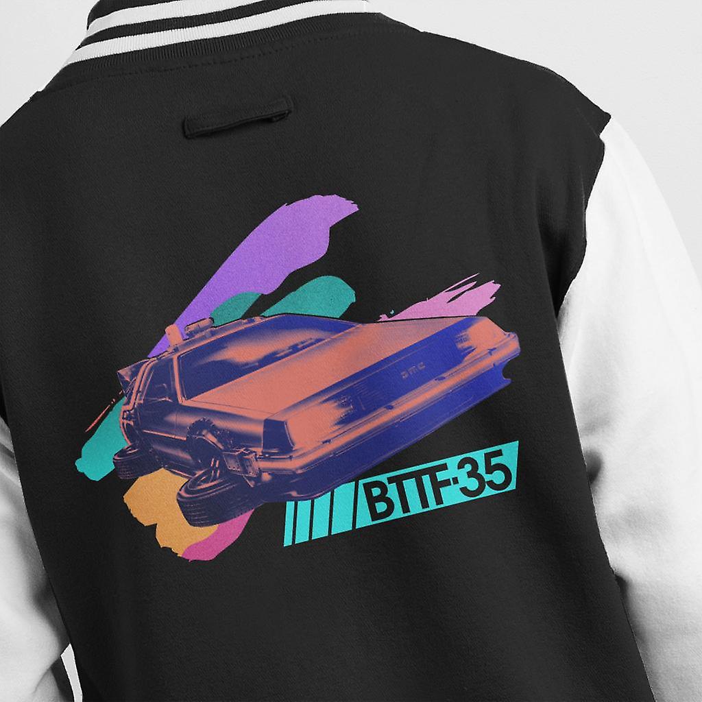 Retour vers le futur 35e anniversaire Delorean Flying Men's Varsity ...