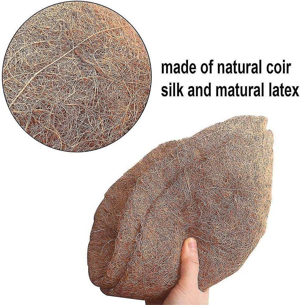 3 Pack Hanging Basket Coco Liner Wall-Mounted Coco Liner Trough 100% ...