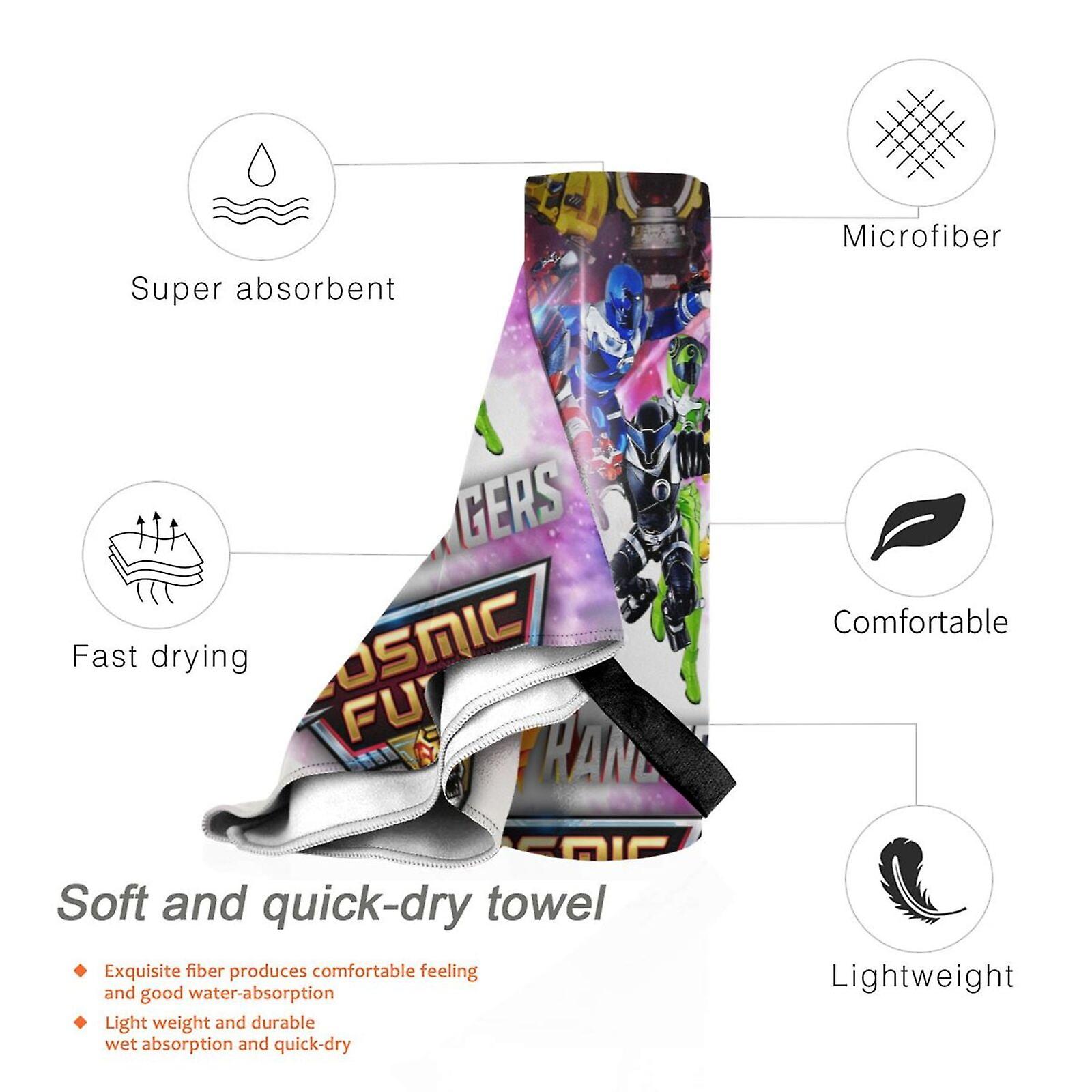 Power Rangers Microfiber Beach Towel Oversized Lightweight Quick Dry ...