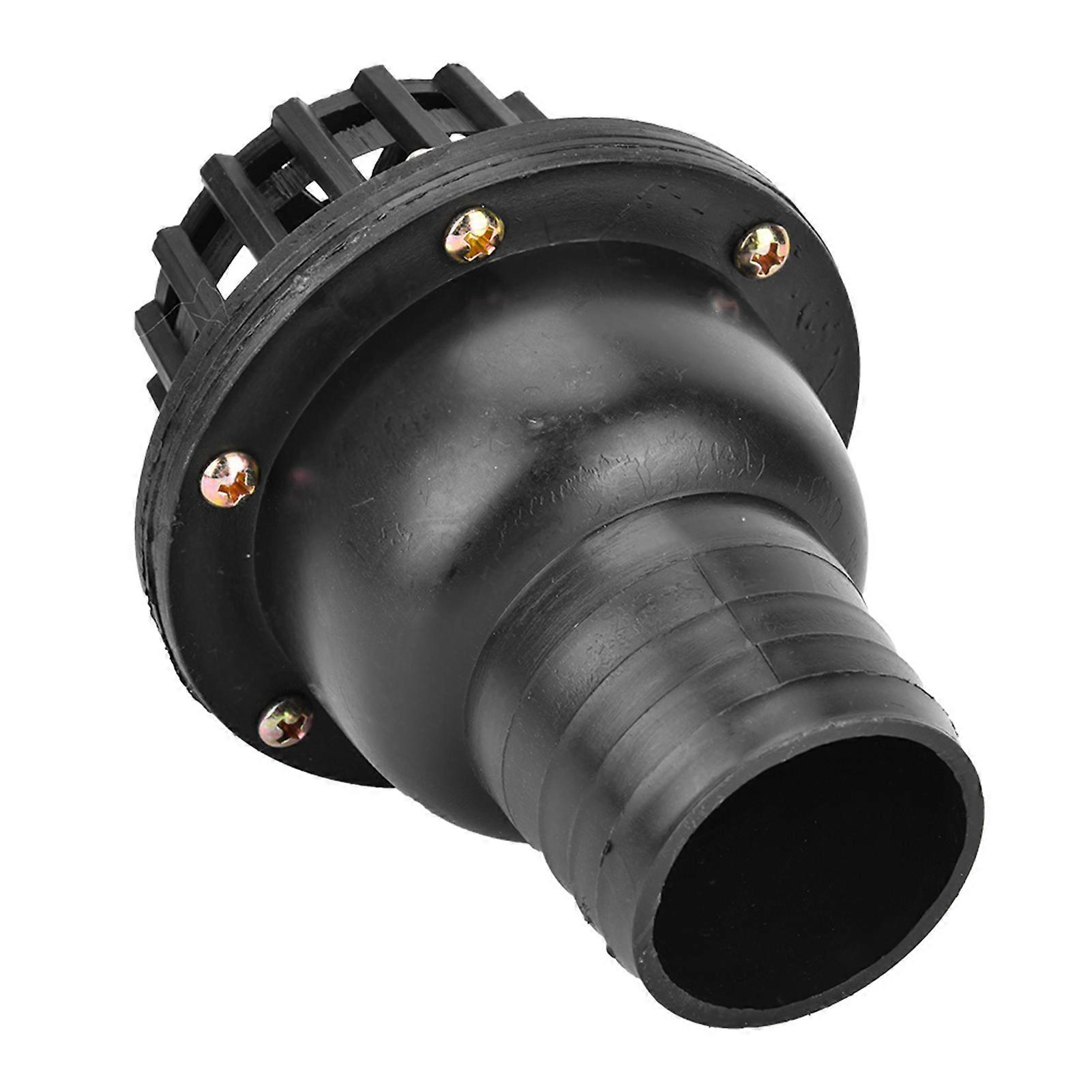 Water Pump Foot Valve Black PVC Low Pressure Flat Check Valve for Fluid ...