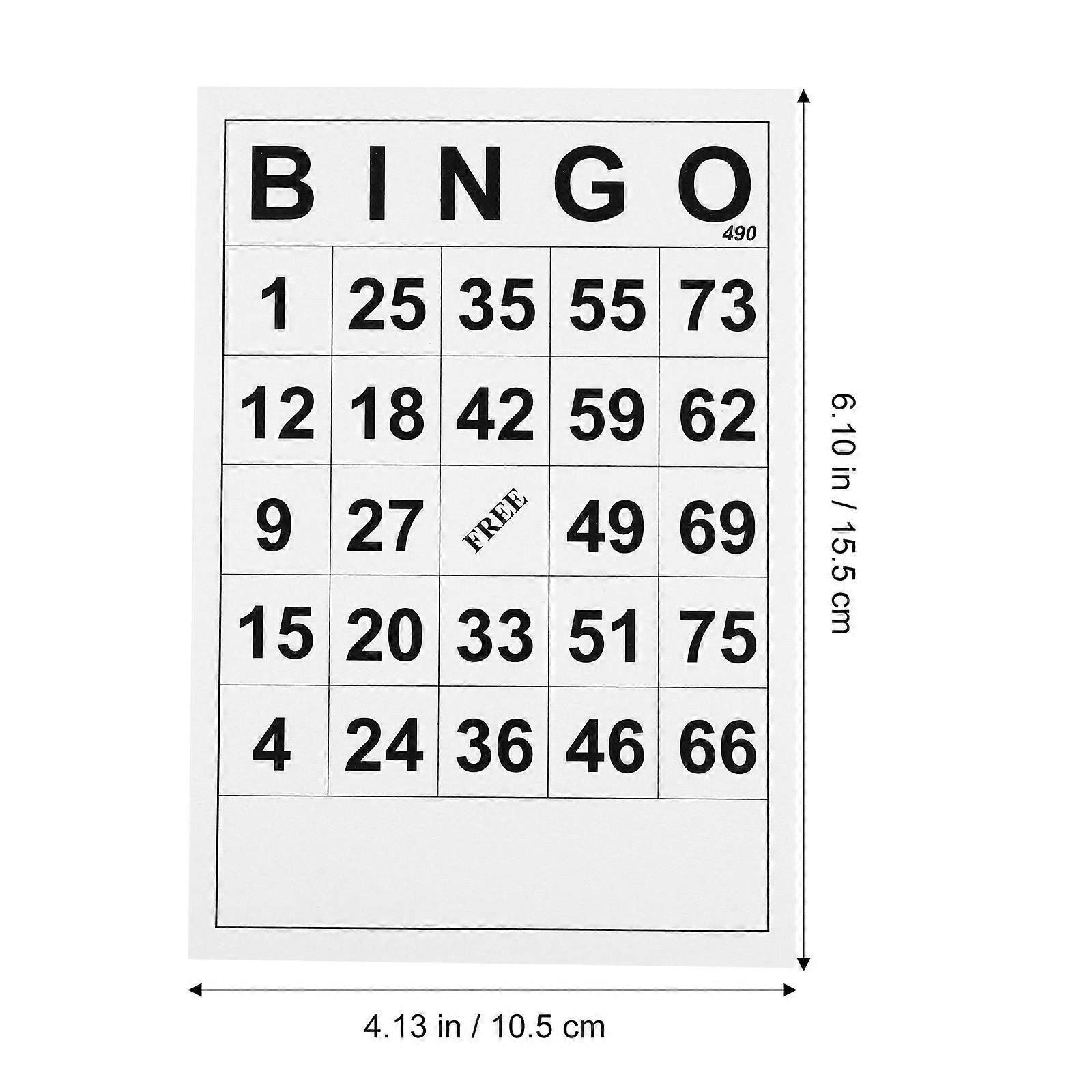 10 Packs Bingo Game Cards Slide Bingo Cards Party Game Cards Bingo Game ...