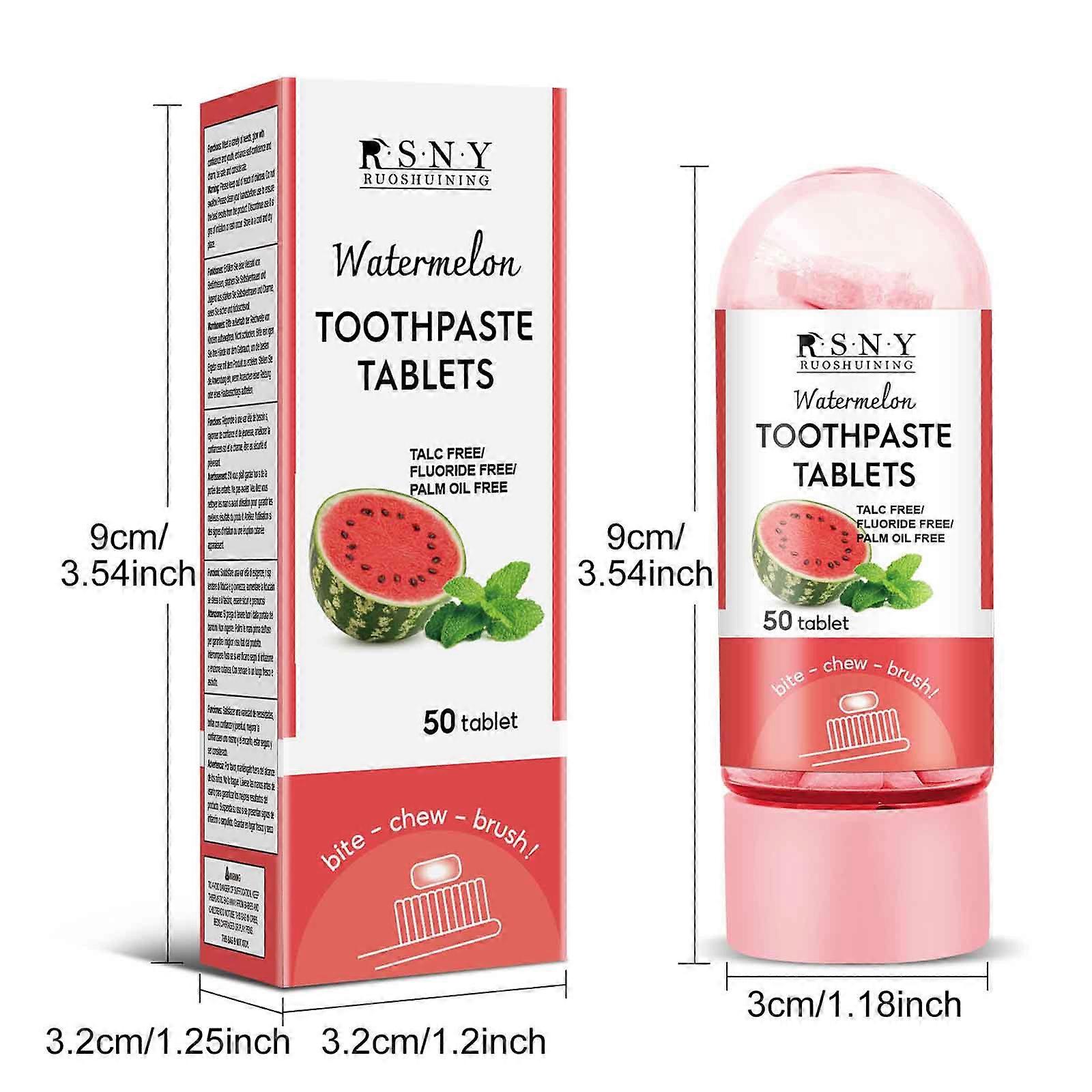 Watermelon Toothpaste Tablets Alternatives To Traditional Toothpaste ...