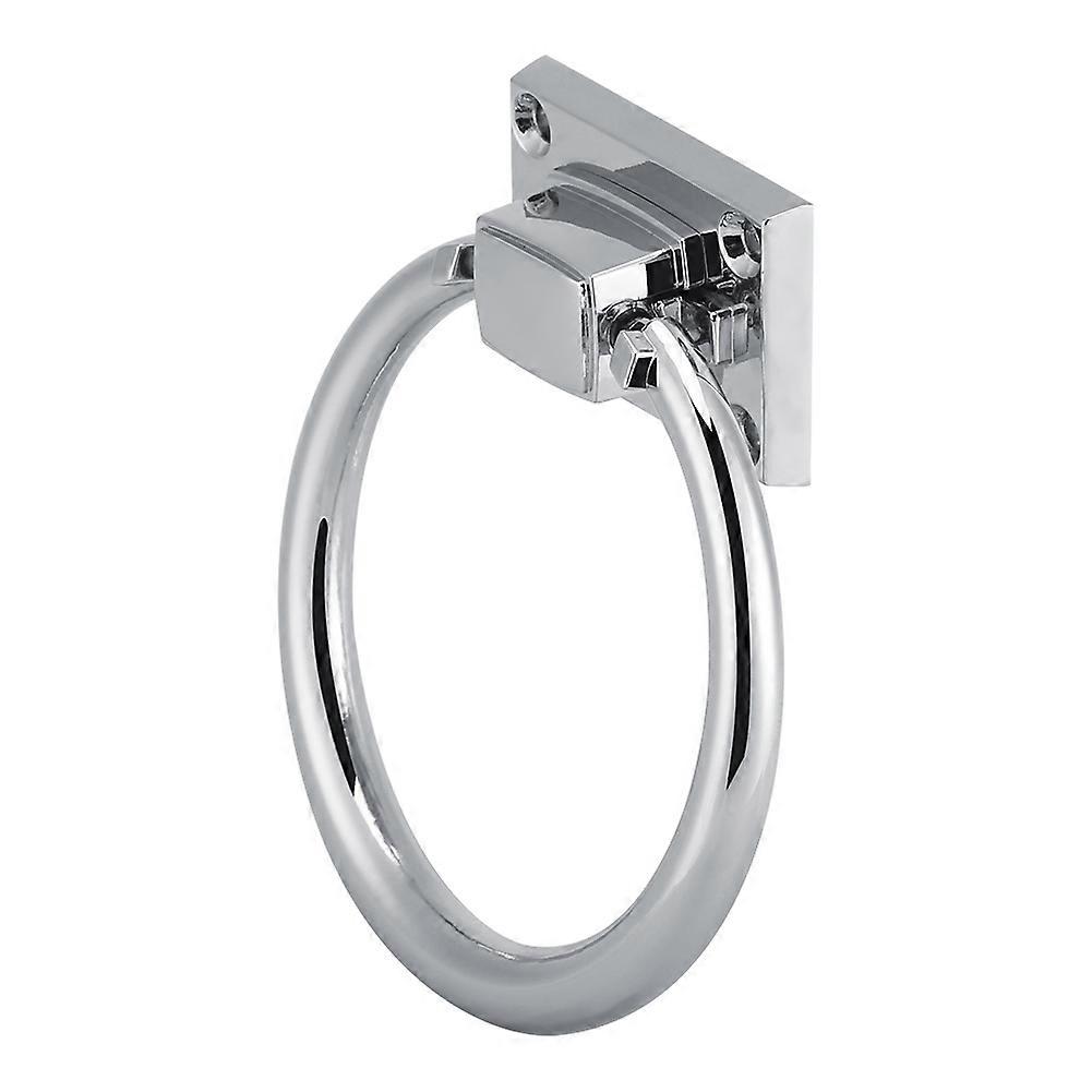 111x56x38MM Shiny Silver Drop Pull Ring Wooden Door Knocker Chair Pulls ...