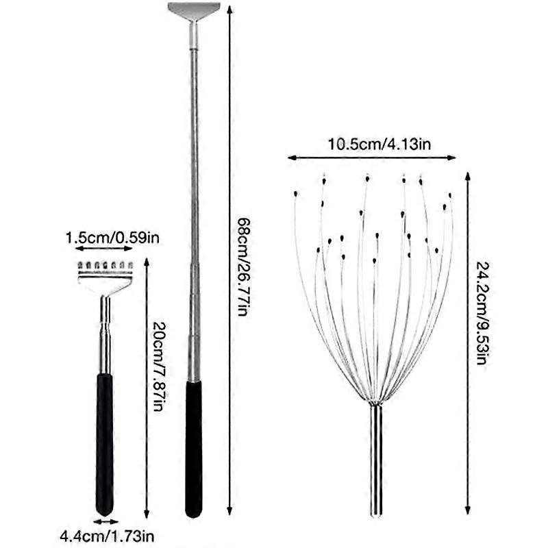 Head Massage Spider and Back Scraper, Head Massager with 20 Fingers ...