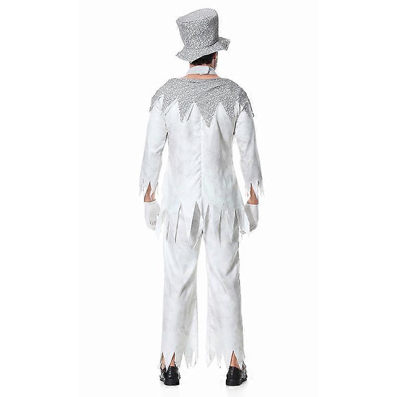 Ghost Bride Groom Couple Cosplay Gothic Vampire Costume Halloween ...