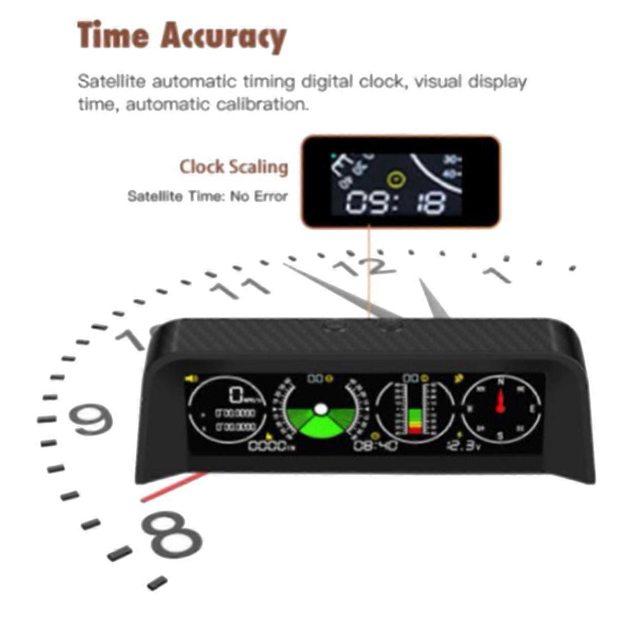 X90 Car Electronic Digital GPS Speedometer Head-Up Display Tilt Meter ...