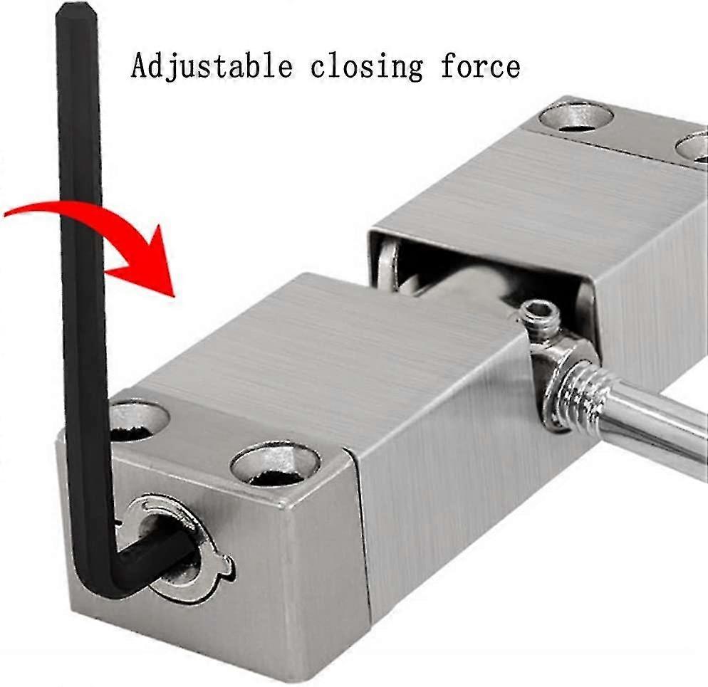 Zinc Alloy Automatic Spring Door Closer Adjustable Self Closing Door ...