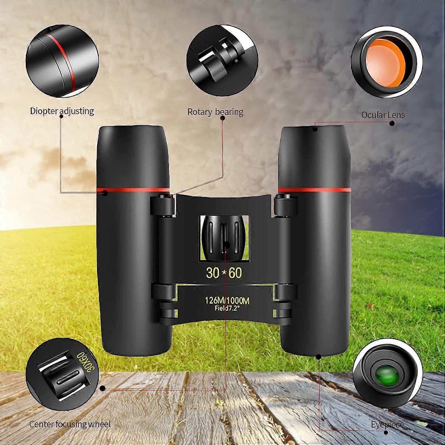 30x60 Binoculars Small Compact Light Binoculars, Suitable for Adults ...