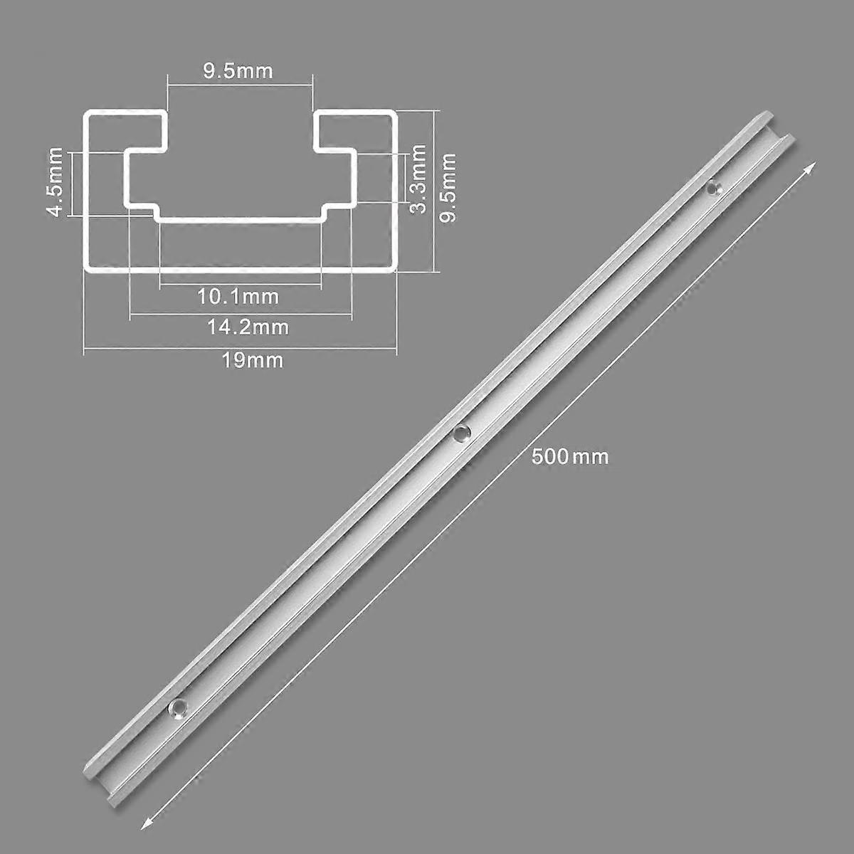 T Track Miter Track, 2pcs T Slot Miter Track, Aluminum T Tracks, T ...