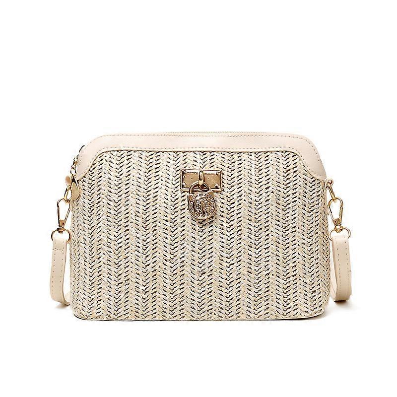 Ladies Summer Straw Bag Rattan Wicker Handbag Crossbody Tote Beach ...