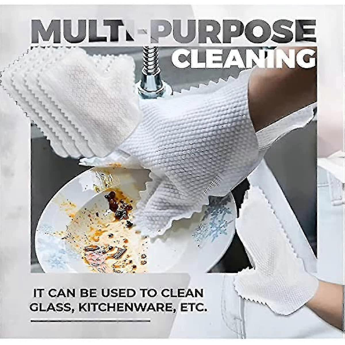Dust Removal Gloves Fish Scale Cleaning Duster Gloves Household ...