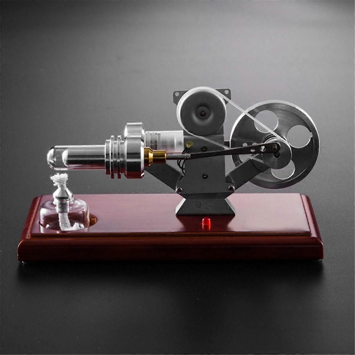 Retro Style Hot Air Stirling Engine Motor Model Flywheel Design ...