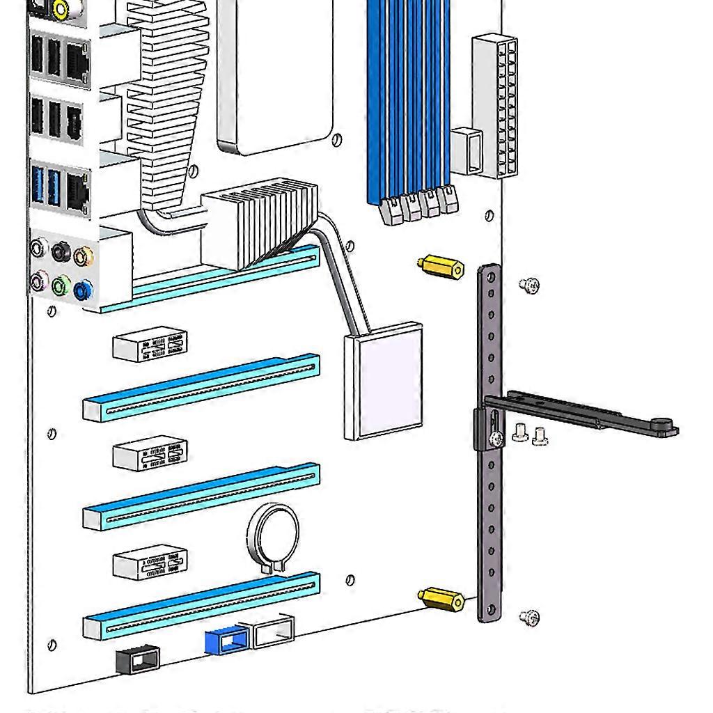 GPU Mount Kickstand/ Base ForATX E-ATX Motherboard GPU Hidden Stand ...