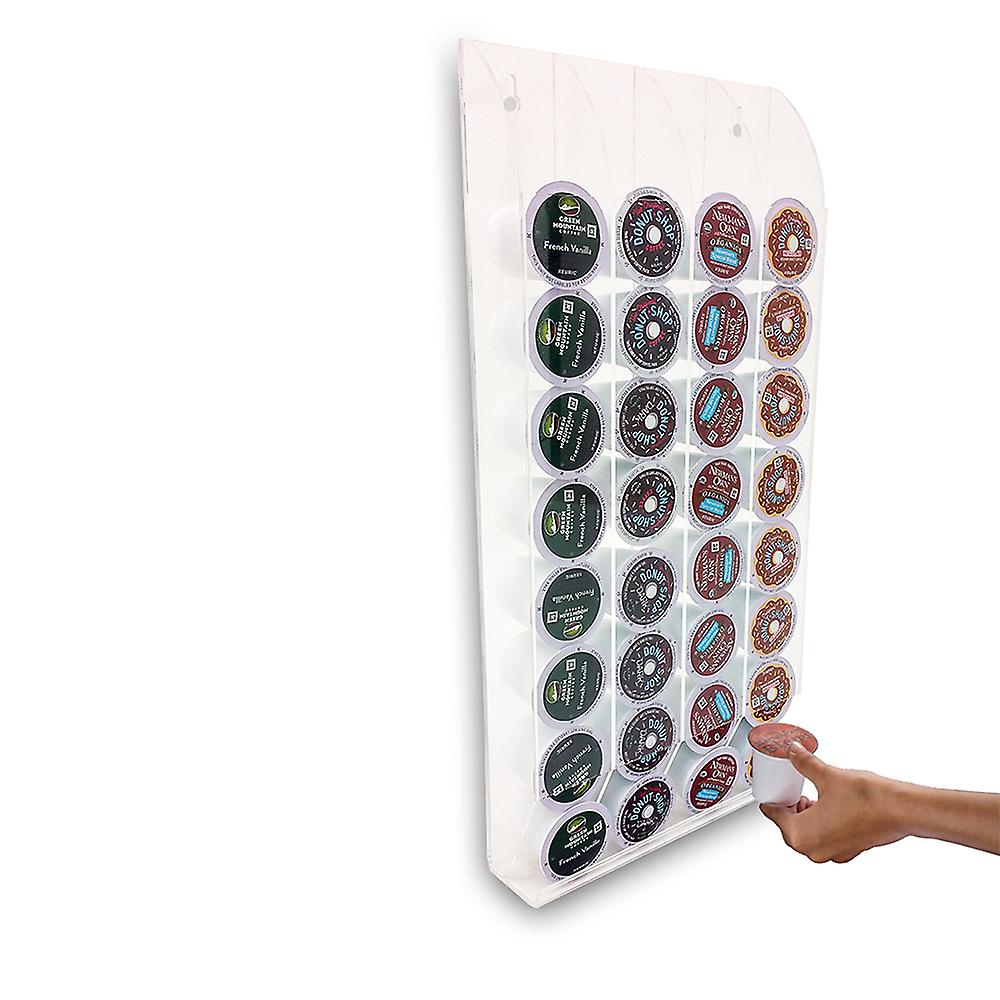 OnDisplay Wall Mounted Acrylic K-Cup Compatible Coffee Pod Holder ...