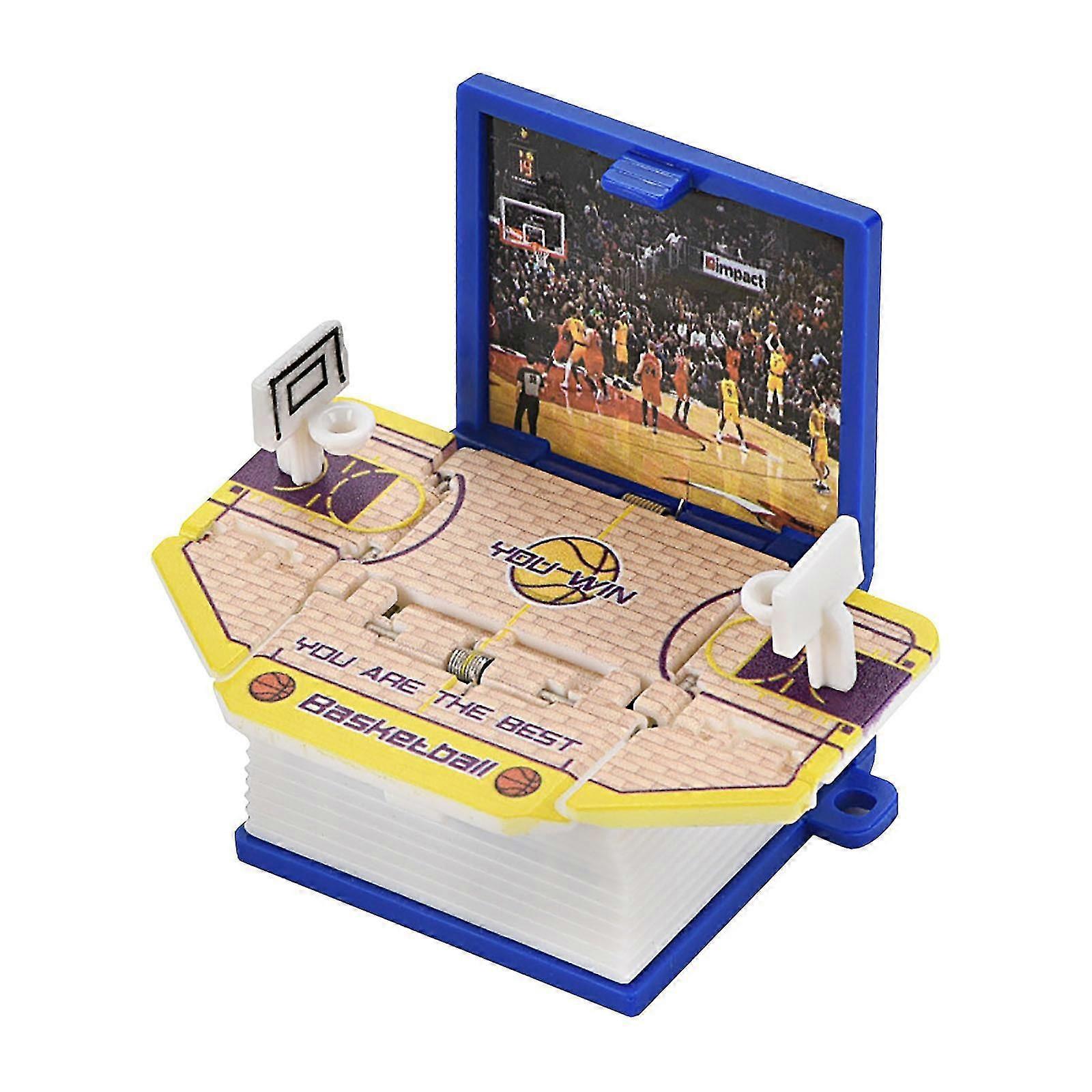 Basketball Court Folding Bounce Book Mini Key Chain Basketball Court ...