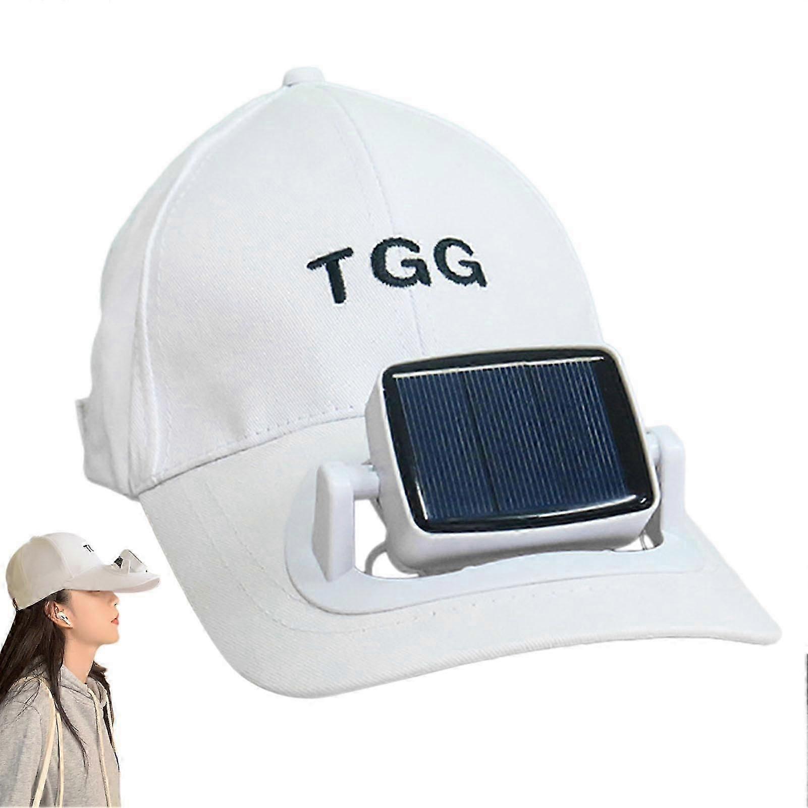 Hat with fan Solar charging sun protection sun hat Multifunctional high ...