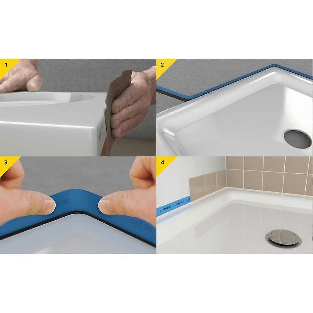 Classi-Seal 2.5m Self Adhesive Flexible Waterproof Upstand Shower Bath ...