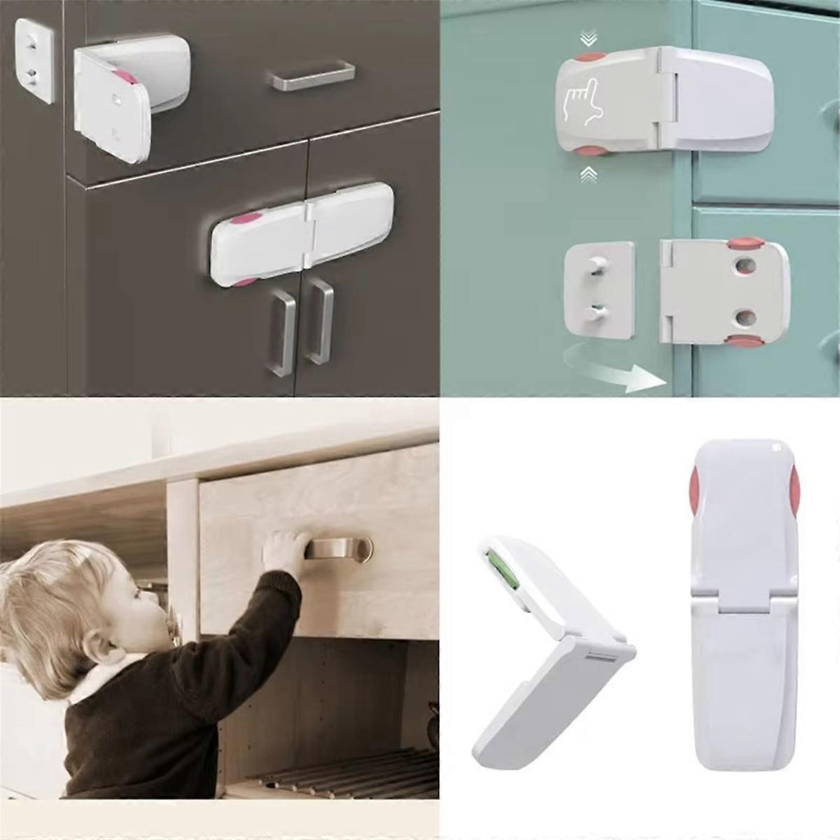 Child Safety Drawer Lock,Double Use Right Angle Cabinet Door Protector ...