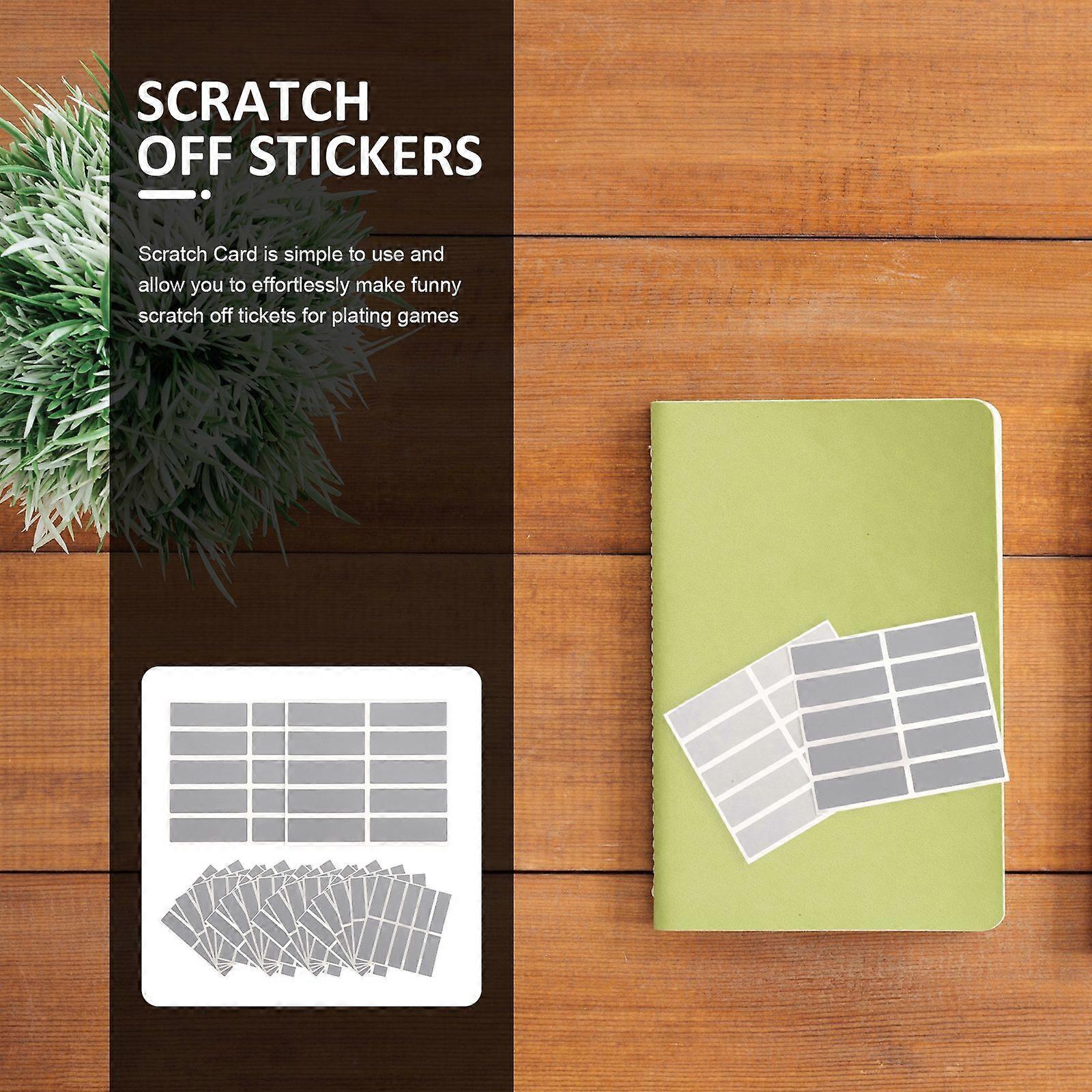 50 Sheets of Scratching Cards DIY Scratch Off Cards Funny Scratch Cards ...