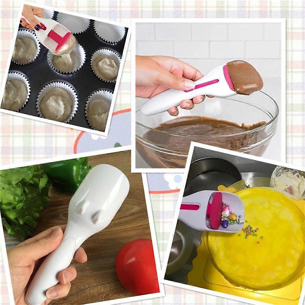 Cupcake Shovel, Cupcake Spoon, Silicone Pushable Baking Tool for Cake ...