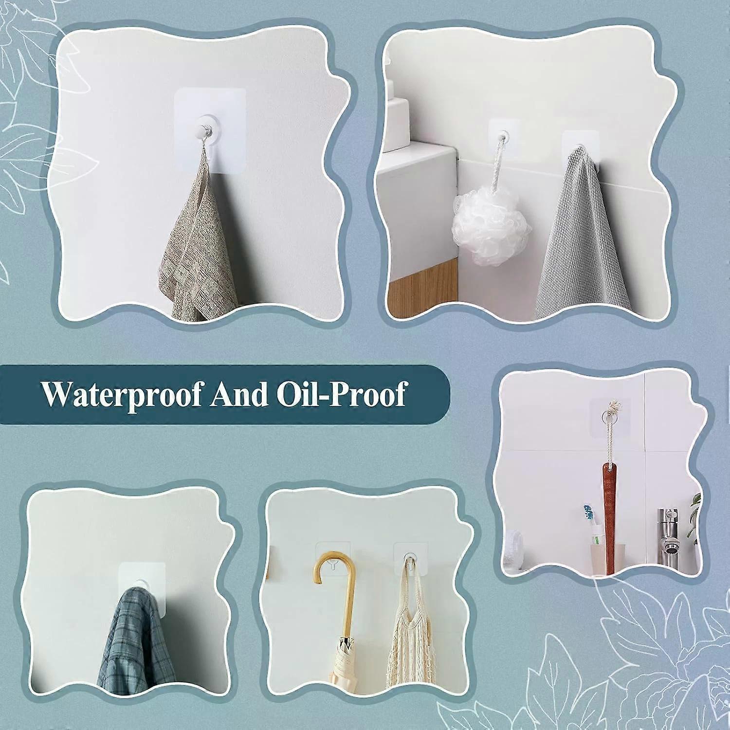 Adhesive Hooks, 20 Pack Heavy Duty Drill Free No-Trace Sticker for ...