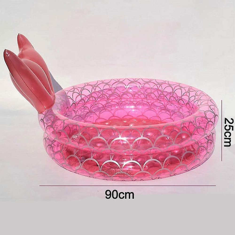 Inflatable Backyard Kiddie Mermaid Pools, Garden Round Swimming Pool ...