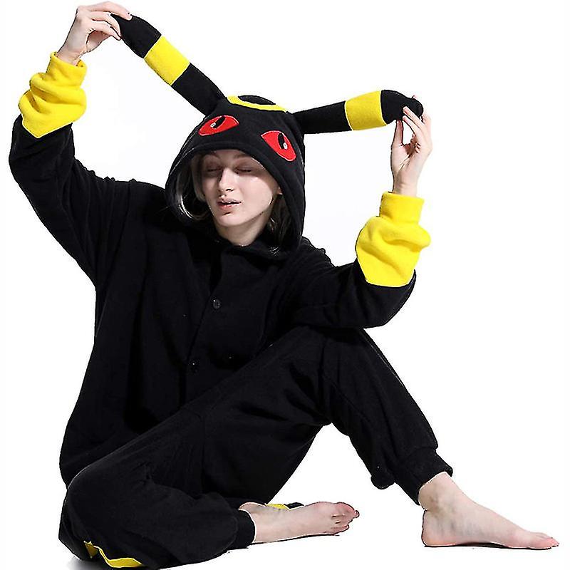 Umbreon Costume Full Body Pajamas Halloween Christmas One-piece ...