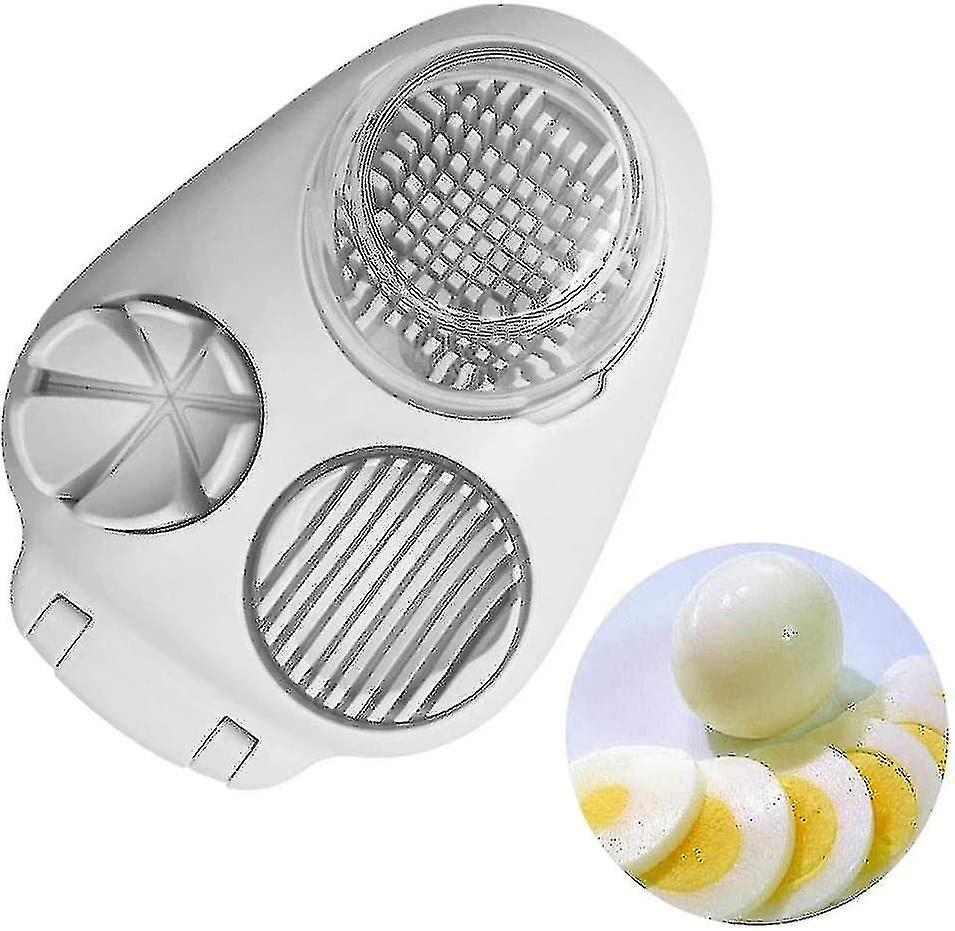 Egg Cutter, 3-in-1, Stainless Steel, Manual Egg Cutter - Egg Cutter For ...