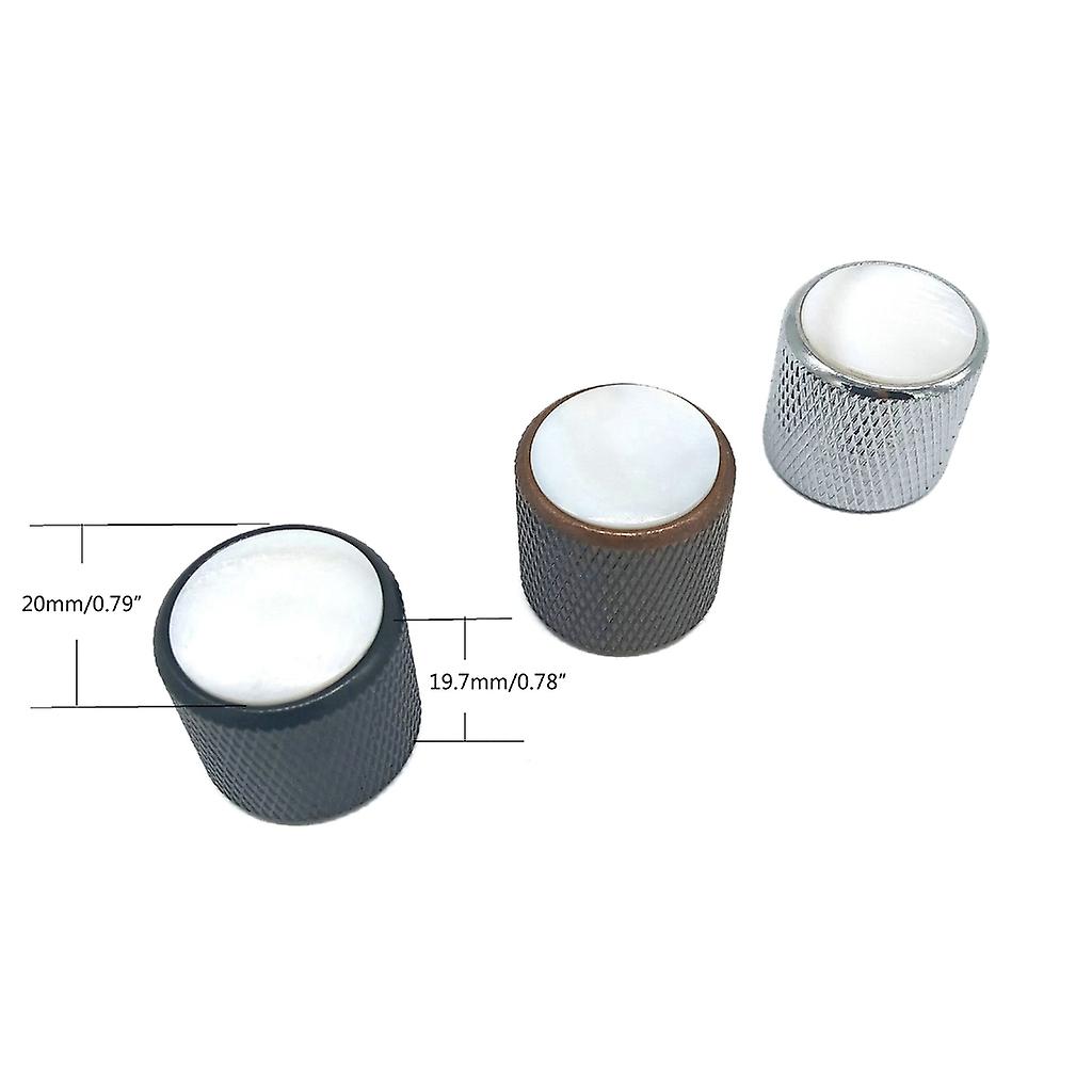 Metal Volume Tone Knobs Volume Control Knobs For Electric Guitar Bass ...