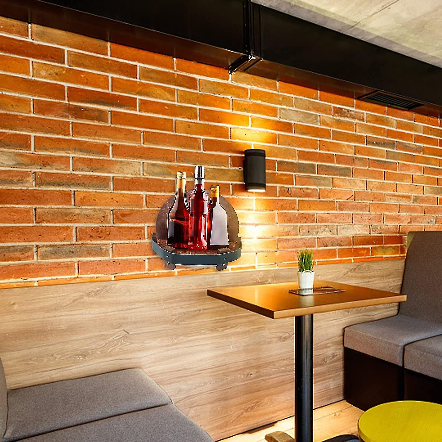 Wine Bottle Display Wall Mounted Wine Rack Handmade Wall Mounted Wine ...