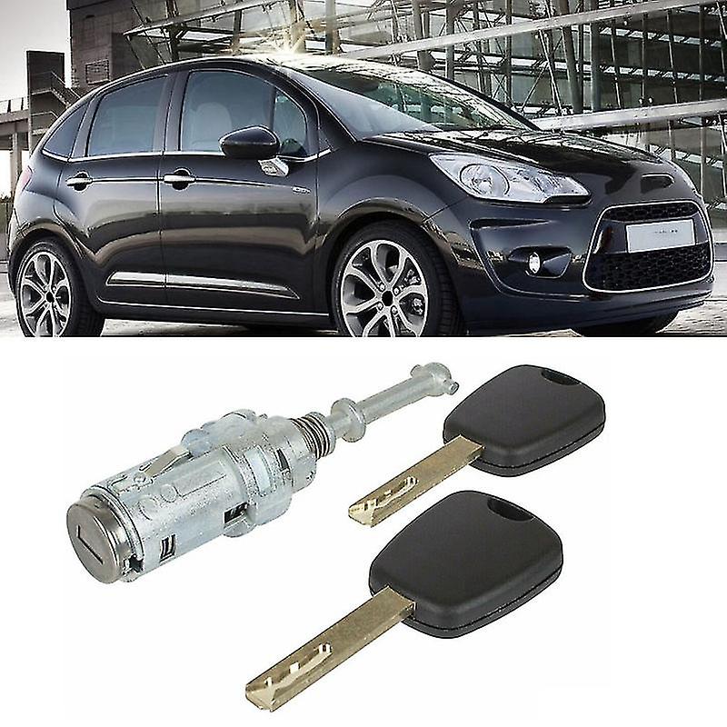 Citroen C2 C3 2002-2010 Left Front Door Lock Barrel with 2 Keys | Fruugo UK