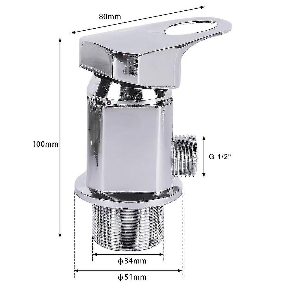 For Chrome Caravan Motorhome Campervan Shower Mixer Tap Outlet 1/2 With ...