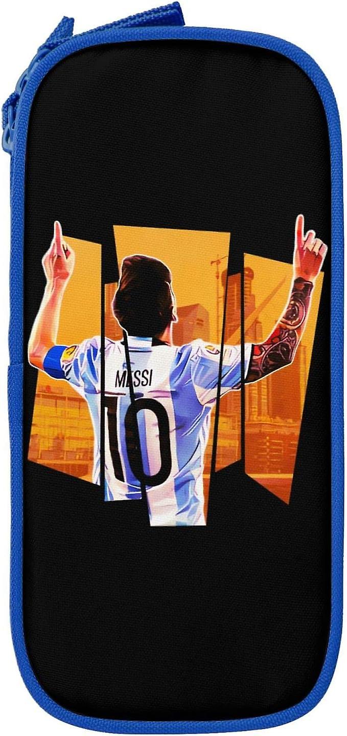 #10 Messi 2022 Big Capacity Pencil Pen Case for Office College School ...