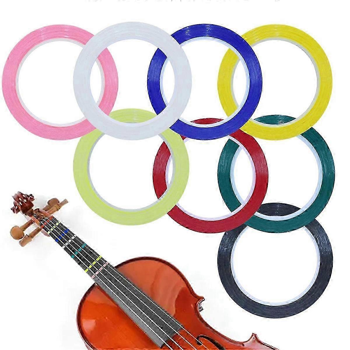 8 Rolls Violin Tape Fingerboard, Violin Finger Guide Stickers, Cello ...