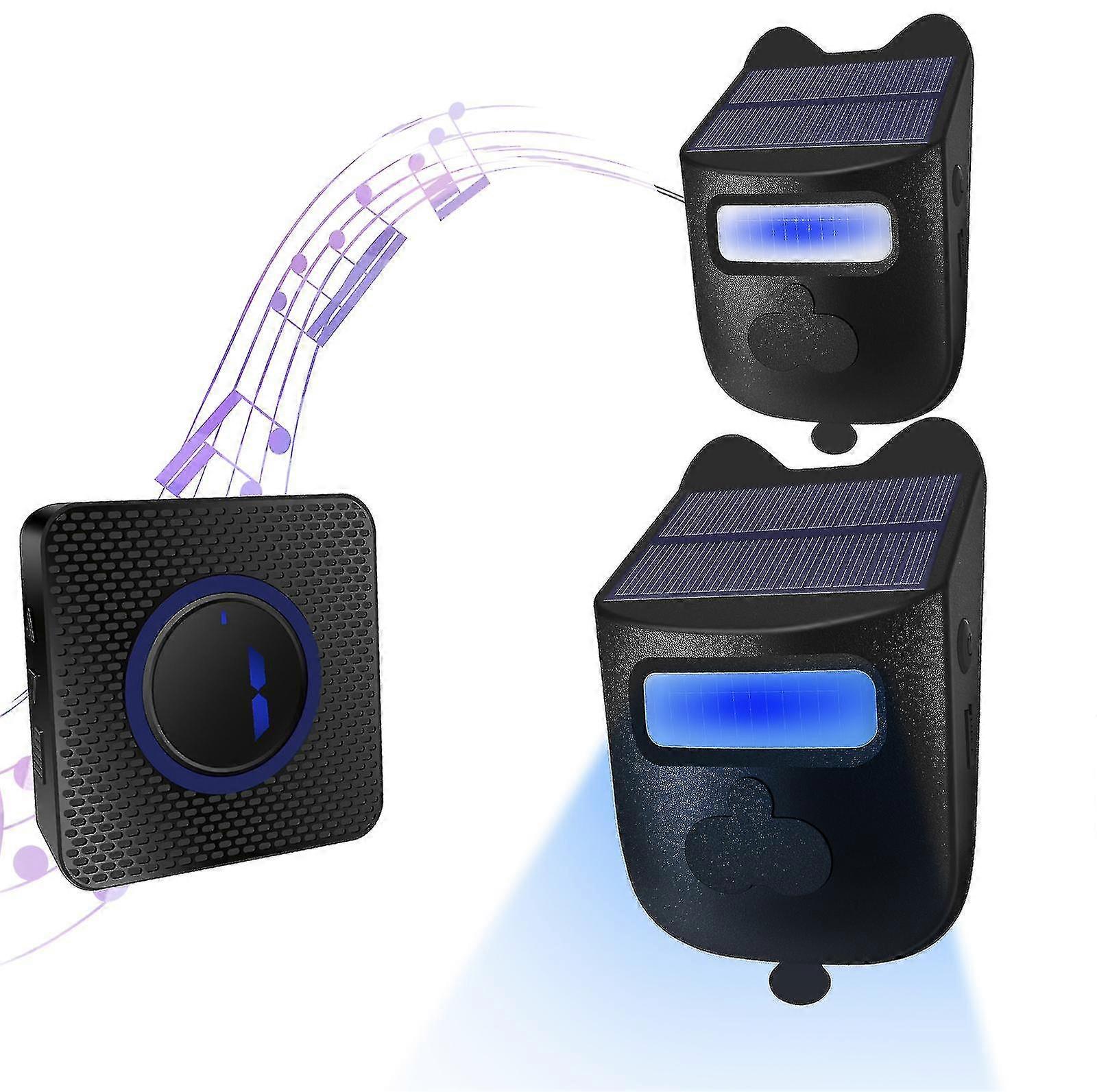 Solar Driveway Alarm 984ft Long Range Wireless Driveway Alarm Ip60 ...