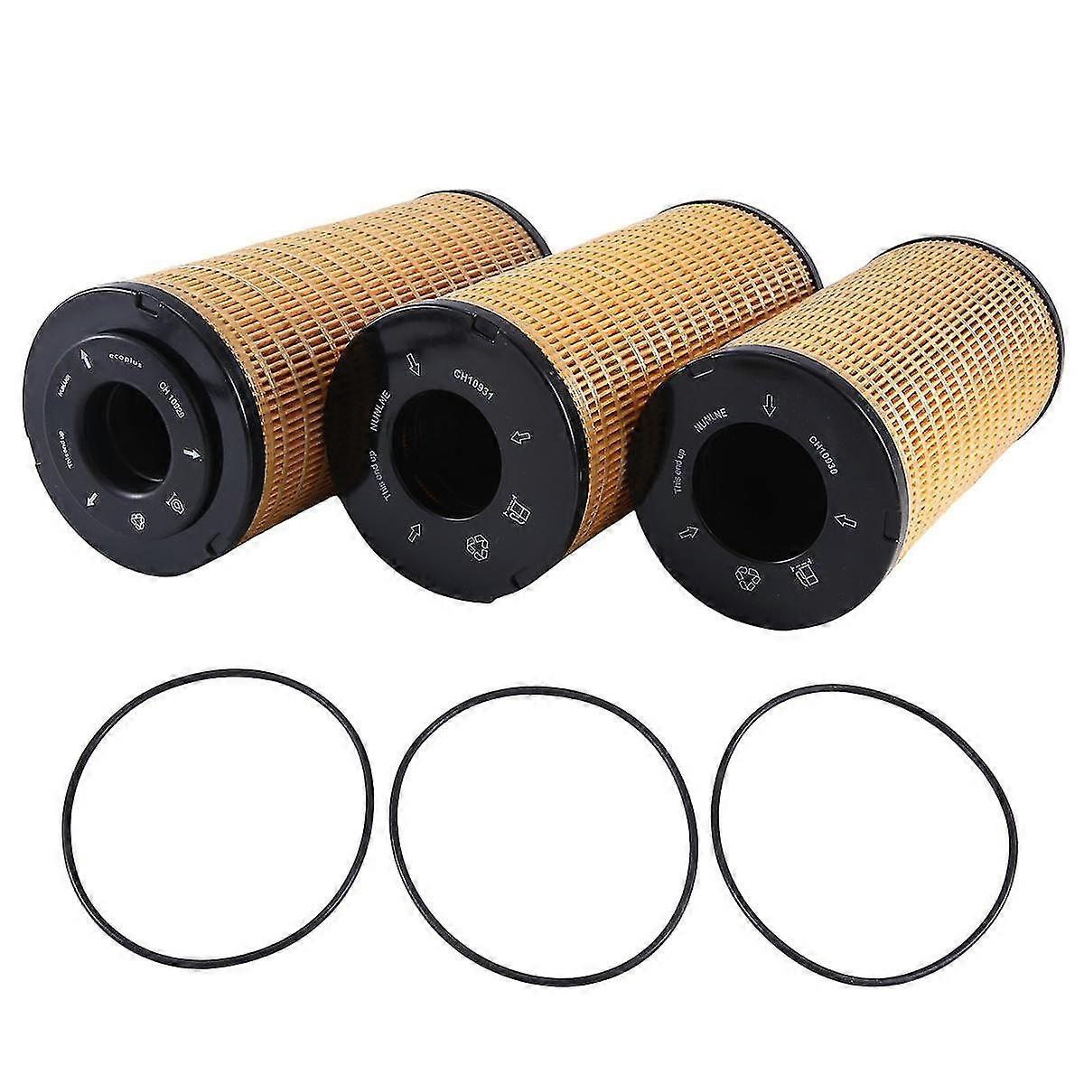 3Pcs Fuel Filter CH10929 CH10930 CH10931 Fuel Water Separator Filter ...