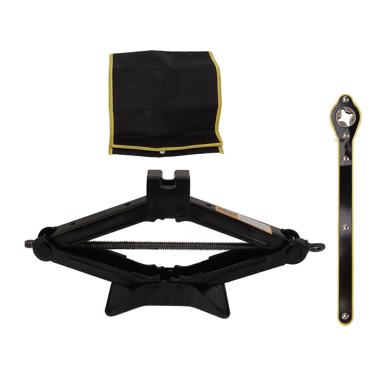 Scissor Lift Jack Effort Saving 2 Tons Load Capacity Collapsible Hand ...